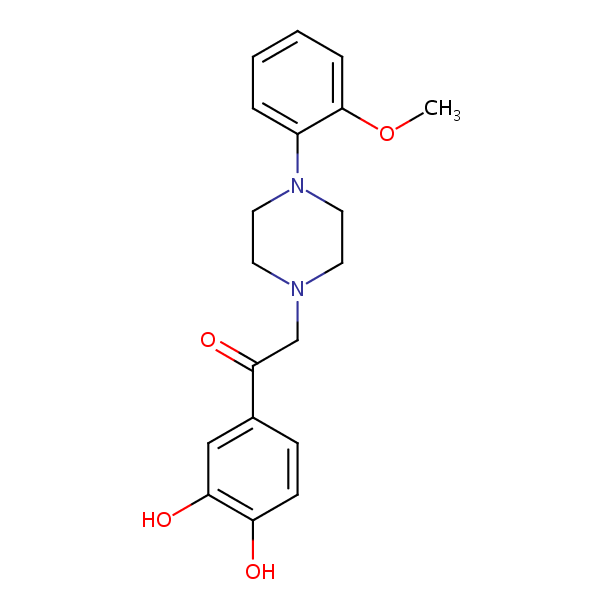 1-(3,4-Dihydroxyphenyl)-2-(4-(2-methoxyphenyl)piperazin-1-yl)ethan-1-one | SIELC Technologies