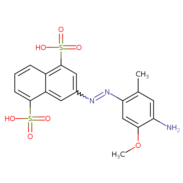 1,5-Naphthalenedisulfonic acid, 3-[(4-amino-5-methoxy-2-methylphenyl)azo]- | SIELC Technologies
