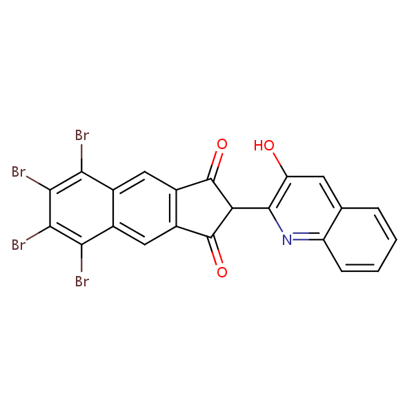 1H-Benz[f]indene-1,3(2H)-dione, 5,6,7,8-tetrabromo-2-(3-hydroxy-2-quinolinyl)- | SIELC Technologies