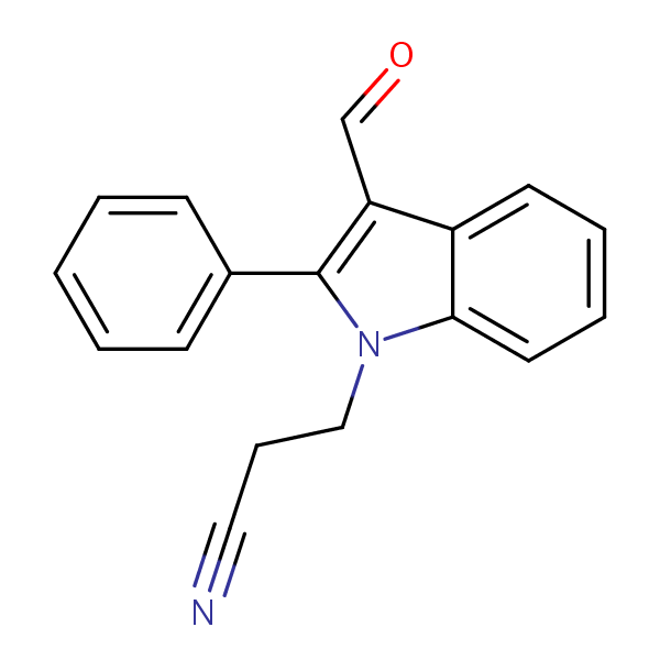 1H-Indole-1-propanenitrile, 3-formyl-2-phenyl- | SIELC Technologies