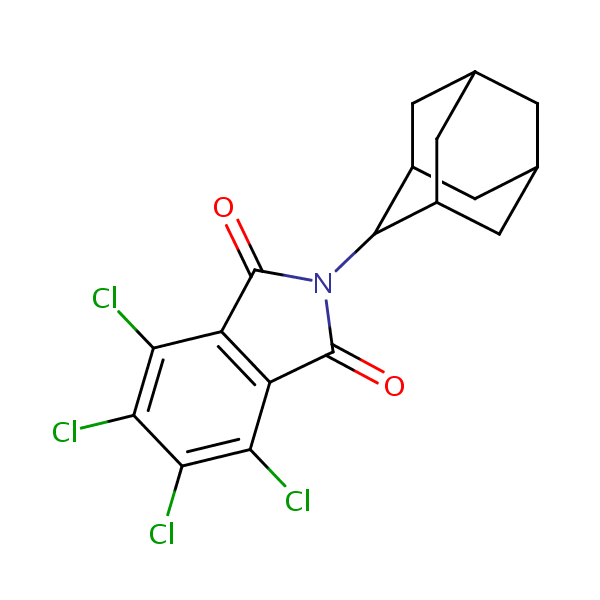 1H-Isoindole-1,3(2H)-dione, 4,5,6,7-tetrachloro-2-tricyclo[3.3.1.13,7]dec-2-yl- | SIELC Technologies