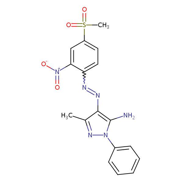 1H-Pyrazol-5-amine, 3-methyl-4-[[4-(methylsulfonyl)-2-nitrophenyl]azo]-1-phenyl- | SIELC ...