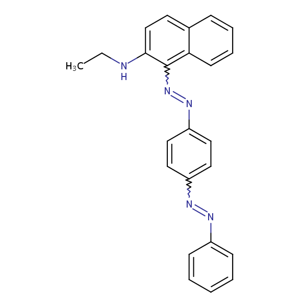 2-Naphthalenamine, N-ethyl-1-[2-[4-(2-phenyldiazenyl)phenyl]diazenyl]- | SIELC Technologies