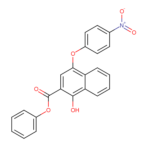 2-Naphthalenecarboxylic acid, 1-hydroxy-4-(4-nitrophenoxy)-, phenyl ester | SIELC Technologies