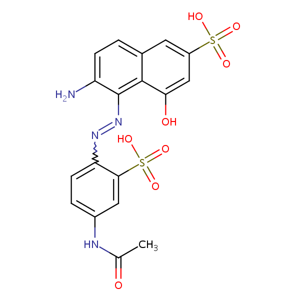 2-Naphthalenesulfonic acid, 5-[[4-(acetylamino)-2-sulfophenyl]azo]-6-amino-4-hydroxy- | SIELC ...