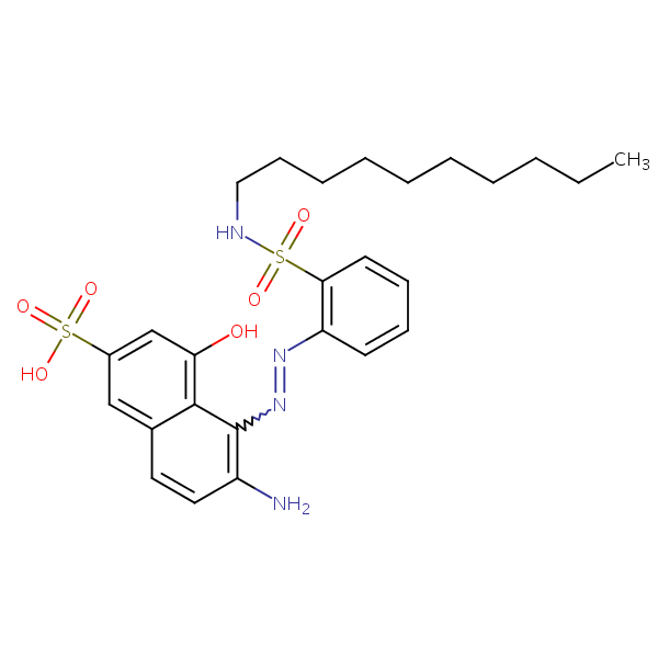 2-Naphthalenesulfonic acid, 6-amino-5-[[2-[(decylamino)sulfonyl]phenyl]azo]-4-hydroxy- | SIELC ...