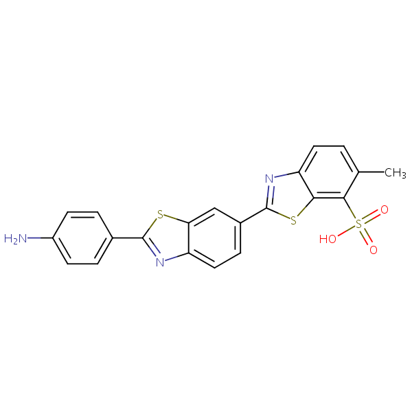 [2,6’-Bibenzothiazole]-7-sulfonic acid, 2’-(4-aminophenyl)-6-methyl- | SIELC Technologies