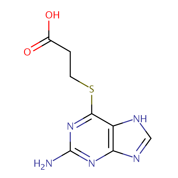 3-((2-Amino-1H-purin-6-yl)thio)propionic acid | SIELC Technologies