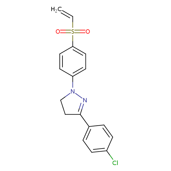 3-(4-Chlorophenyl)-4,5-dihydro-1-(4-(vinylsulphonyl)phenyl)-1H-pyrazole | SIELC Technologies