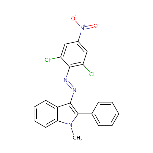 3-[(E)-(2,6-Dichloro-4-nitrophenyl)diazenyl]-1-methyl-2-phenyl-1H-indole | SIELC Technologies