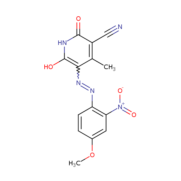 3-Pyridinecarbonitrile, 1,2-dihydro-6-hydroxy-5-[(4-methoxy-2-nitrophenyl)azo]-4-methyl-2-oxo ...