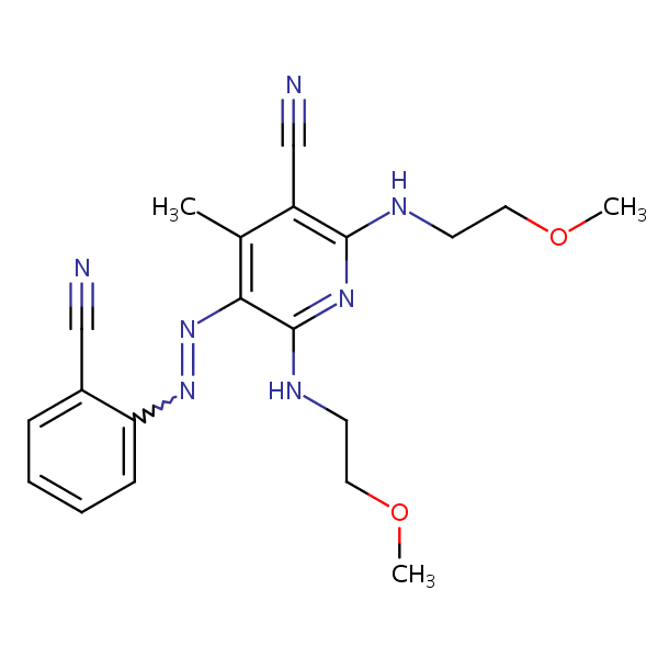 3-Pyridinecarbonitrile, 5-[(2-cyanophenyl)azo]-2,6-bis[(2-methoxyethyl)amino]-4-methyl- | SIELC ...