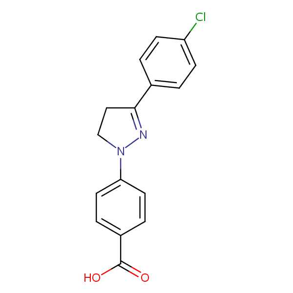 4-(3-(4-Chlorophenyl)-4,5-dihydro-1H-pyrazol-1-yl)benzoic acid | SIELC Technologies