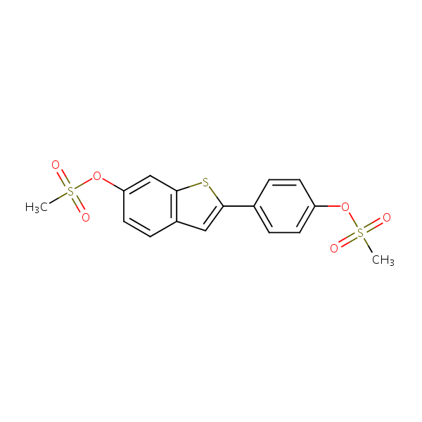 4-{6-[(Methanesulfonyl)oxy]-1-benzothiophen-2-yl}phenyl methanesulfonate | SIELC Technologies