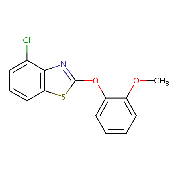 4-Chloro-2-(2-methoxyphenoxy)benzothiazole | SIELC Technologies