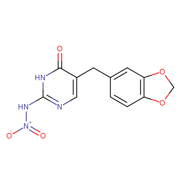 5-(1,3-Benzodioxol-5-ylmethyl)-2-(nitroamino)-1H-pyrimidin-4-one | SIELC Technologies