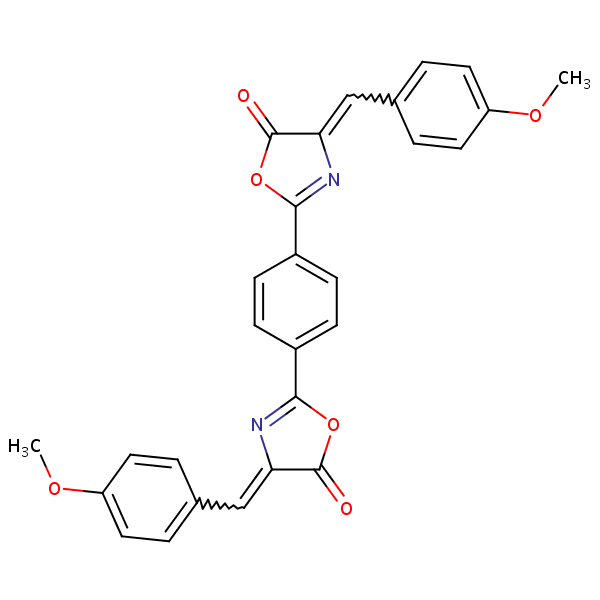 5(4H)-Oxazolone, 2,2’-(1,4-phenylene)bis[4-[(4-methoxyphenyl)methylene]- | SIELC Technologies
