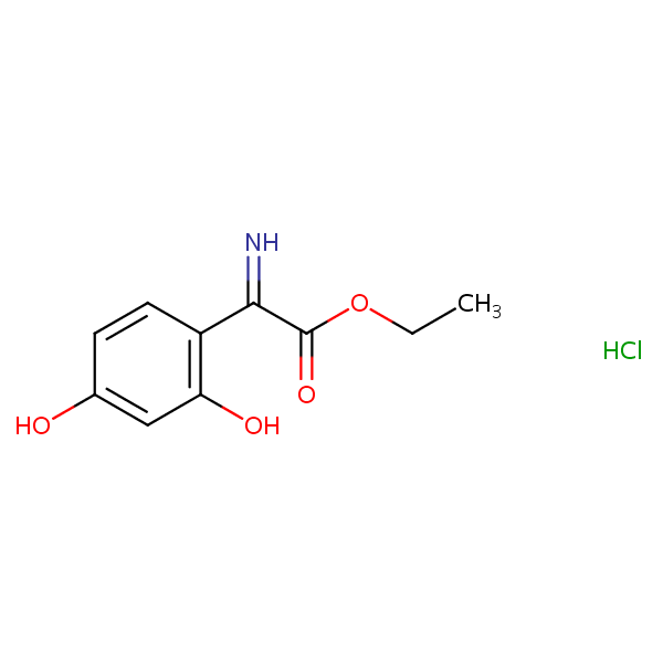 Benzeneacetic acid, 2,4-dihydroxy-.alpha.-imino-, ethyl ester, hydrochloride | SIELC Technologies