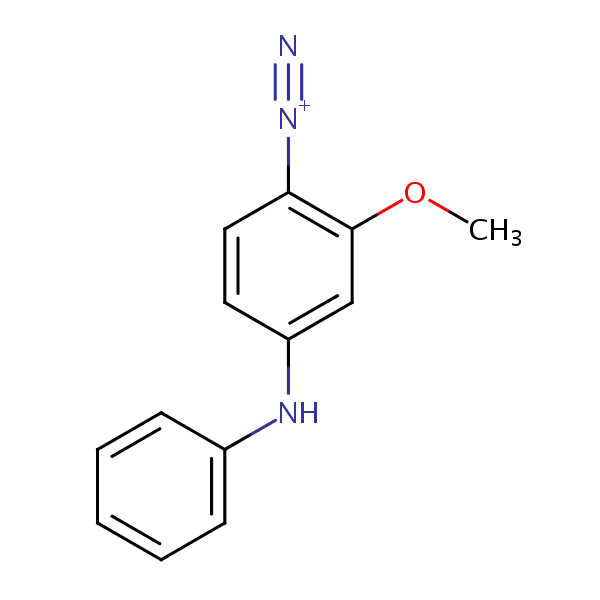 Benzenediazonium, 2-methoxy-4-(phenylamino)- | SIELC Technologies