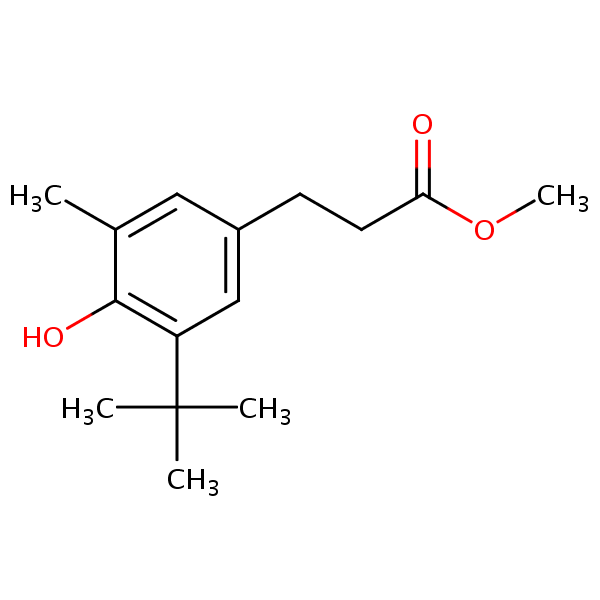 Benzenepropanoic acid, 3-(1,1-dimethylethyl)-4-hydroxy-5-methyl-, methyl ester | SIELC Technologies