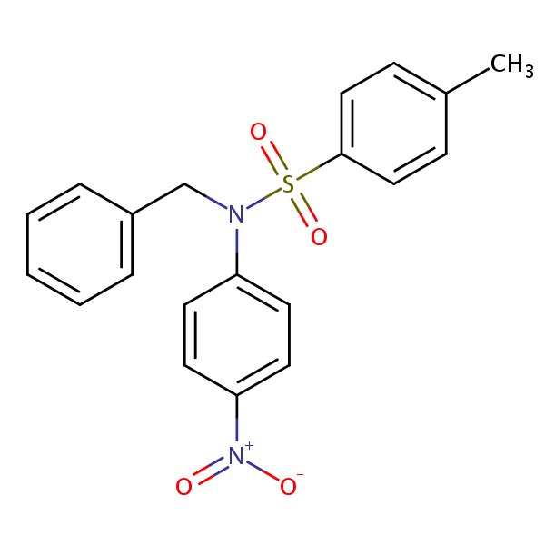 Benzenesulfonamide, 4-methyl-N-(4-nitrophenyl)-N-(phenylmethyl)- | SIELC Technologies