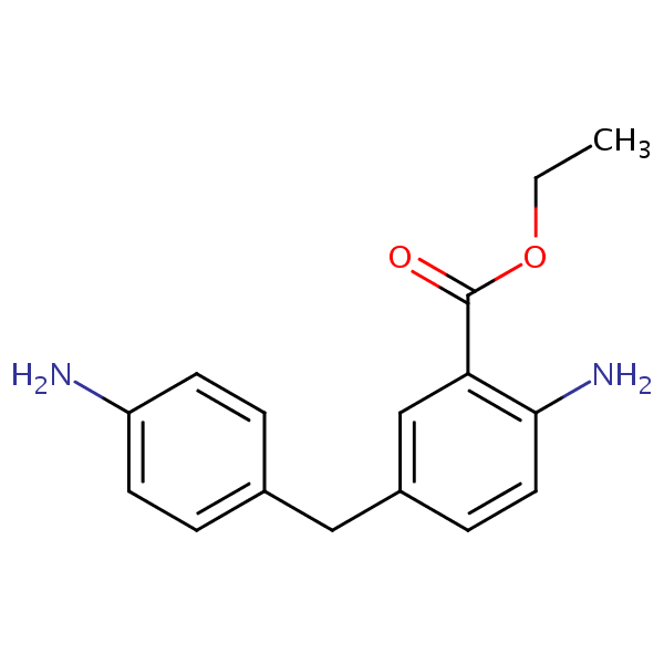 Benzoic acid, 2-amino-5-[(4-aminophenyl)methyl]-, ethyl ester | SIELC Technologies