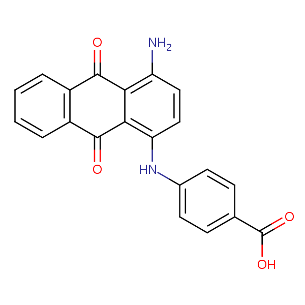 Benzoic acid, 4-[(4-amino-9,10-dihydro-9,10-dioxo-1-anthracenyl)amino]- | SIELC Technologies