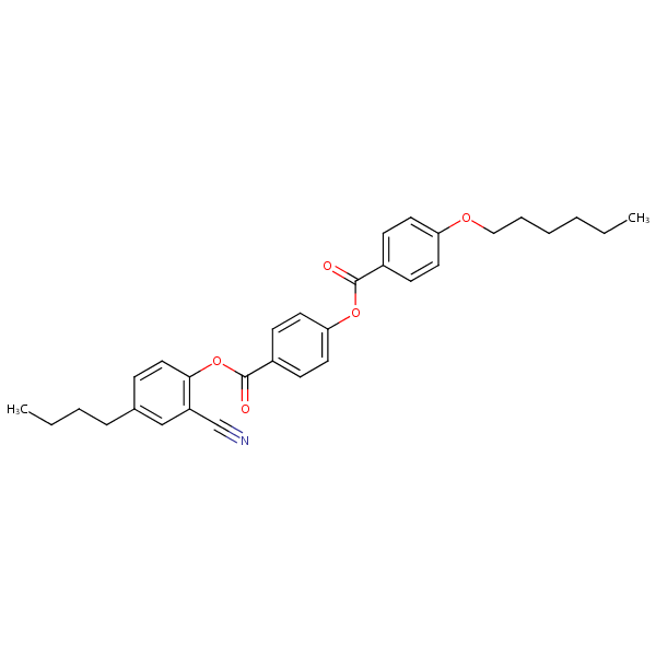 Benzoic acid, 4-(hexyloxy)-, 4-[(4-butyl-2-cyanophenoxy)carbonyl]phenyl ester | SIELC Technologies