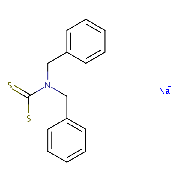 Carbamodithioic acid, bis(phenylmethyl)-, sodium salt | SIELC Technologies