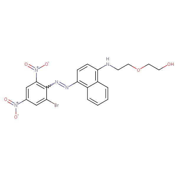 Ethanol, 2-[2-[[4-[(2-bromo-4,6-dinitrophenyl)azo]-1-naphthalenyl]amino]ethoxy]- | SIELC ...