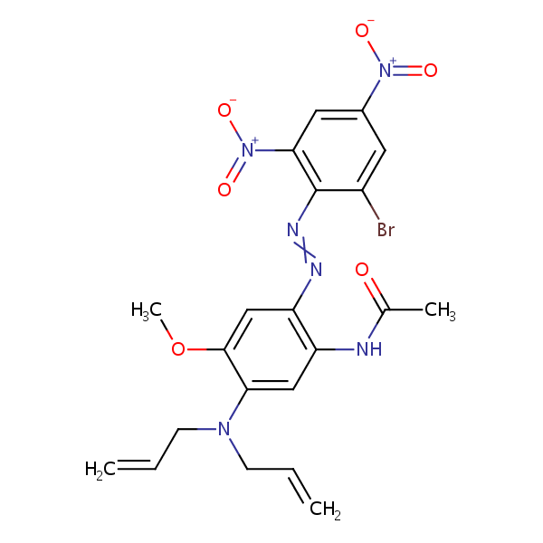 N-[2-[2-(2-Bromo-4,6-dinitrophenyl)diazenyl]-5-(di-2-propen-1-ylamino)-4-methoxyphenyl]acetamide ...