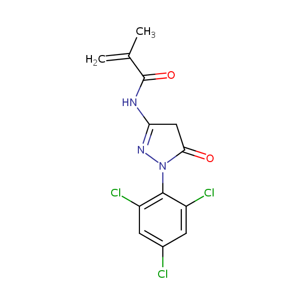 N-(4,5-Dihydro-5-oxo-1-(2,4,6-trichlorophenyl)-1H-pyrazol-3-yl)methacrylamide | SIELC Technologies