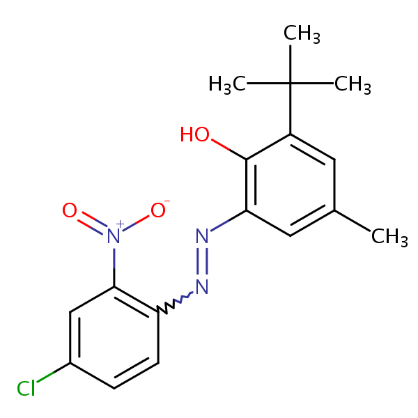 Phenol, 2-[(4-chloro-2-nitrophenyl)azo]-6-(1,1-dimethylethyl)-4-methyl- | SIELC Technologies