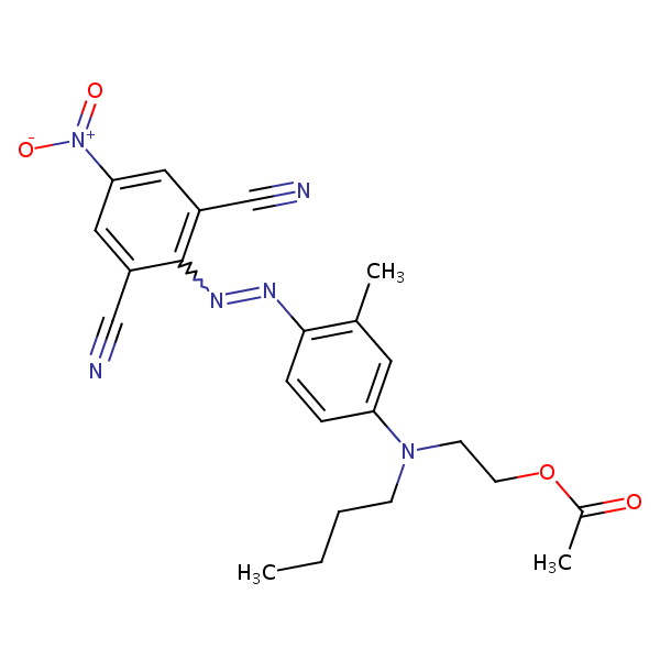 1,3-Benzenedicarbonitrile, 2-[[4-[[2-(acetyloxy)ethyl]butylamino]-2-methylphenyl]azo]-5-nitro ...