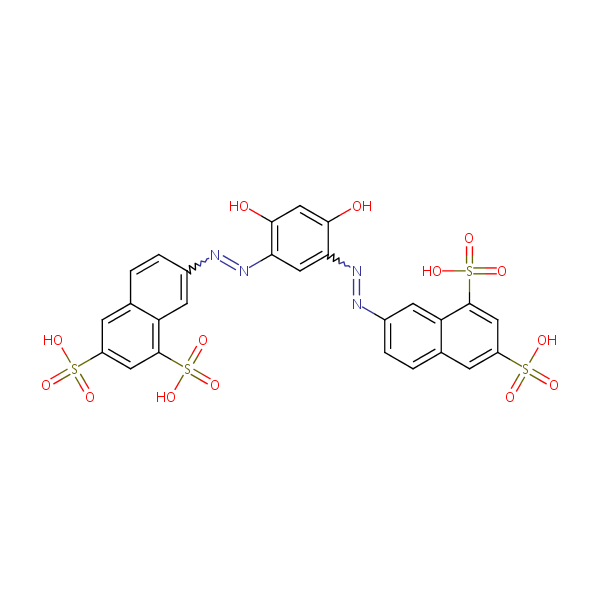1,3-Naphthalenedisulfonic acid, 7,7’-[(4,6-dihydroxy-1,3-phenylene)bis(azo)]bis- | SIELC ...