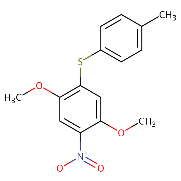 1,4-Dimethoxy-5-nitro-2-(p-tolylthio)benzene | SIELC Technologies