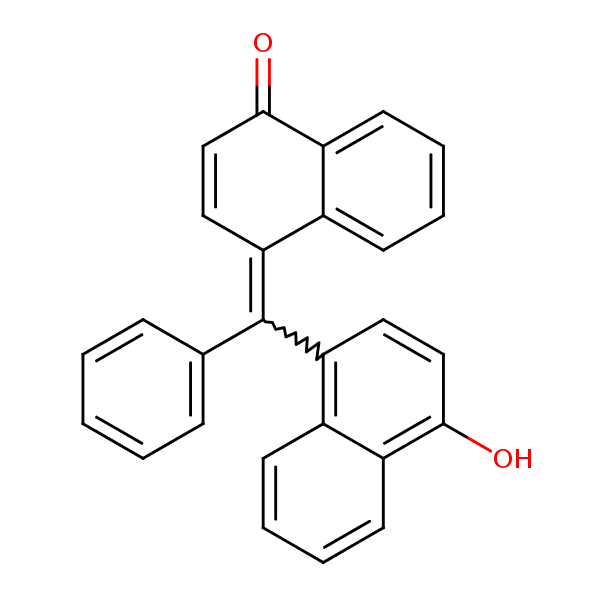 1(4H)-Naphthalenone, 4-[(4-hydroxy-1-naphthalenyl)phenylmethylene ...