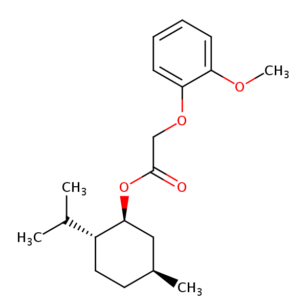 (1R-(1alpha,2beta,5alpha))-5-Methyl-2-(1-methylethyl)cyclohexyl (2-methoxyphenoxy)acetate ...