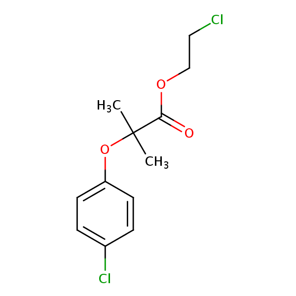 2-Chloroethyl 2-(4-chlorophenoxy)-2-methylpropionate | SIELC Technologies