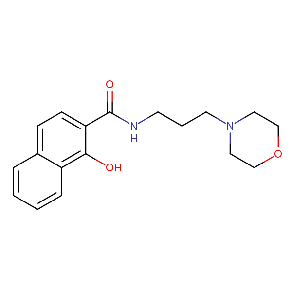 2-Naphthalenecarboxamide, 1-hydroxy-N-[3-(4-morpholinyl)propyl]- | SIELC Technologies
