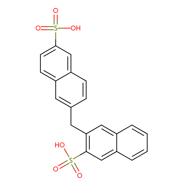 2-Naphthalenesulfonic acid, 3-[(6-sulfo-2-naphthalenyl)methyl]- | SIELC Technologies