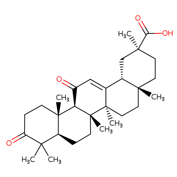(20beta)-3,11-Dioxoolean-12-en-29-oic acid | SIELC Technologies