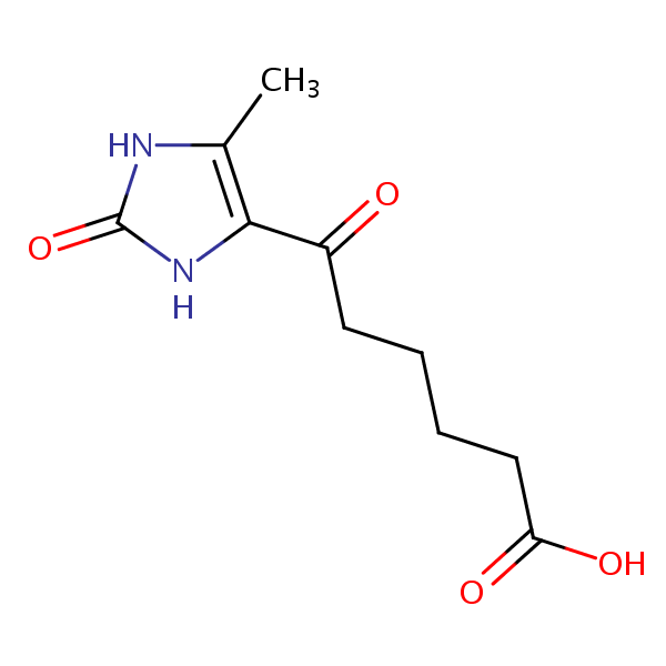 2,3-Dihydro-5-methyl-epsilon-2-dioxo-1H-imidazole-4-hexanoic acid | SIELC Technologies