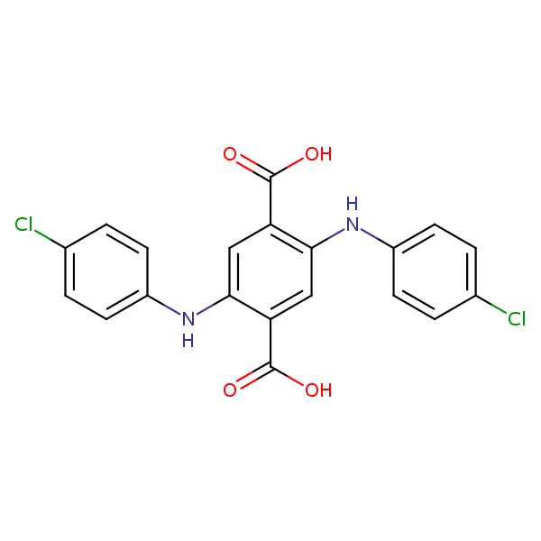 2,5-Bis[p-chloroanilino]terephthalic acid | SIELC Technologies