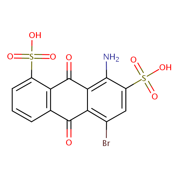 4-Amino-1-bromo-9,10-dihydro-9,10-dioxoanthracene-3,5-disulphonic acid ...