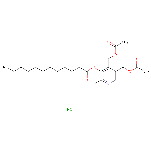 4,5-Bis(acetoxymethyl)-2-methyl-3-pyridyl laurate hydrochloride | SIELC ...