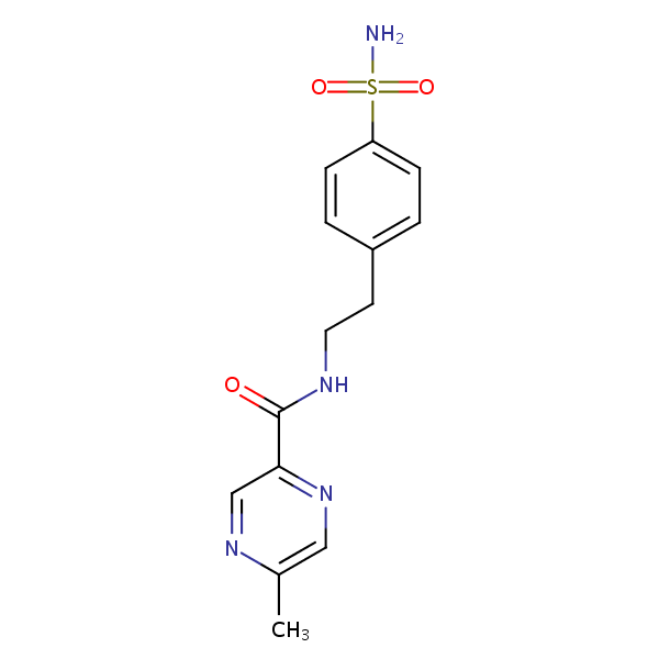 5-Methyl-N-(2-(4-sulfamoylphenyl)ethyl)pyrazine-2-carboxamide | SIELC ...
