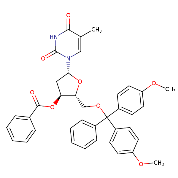 5’-O-(p,p’-Dimethoxytrityl)thymidine 3’-benzoate | SIELC Technologies