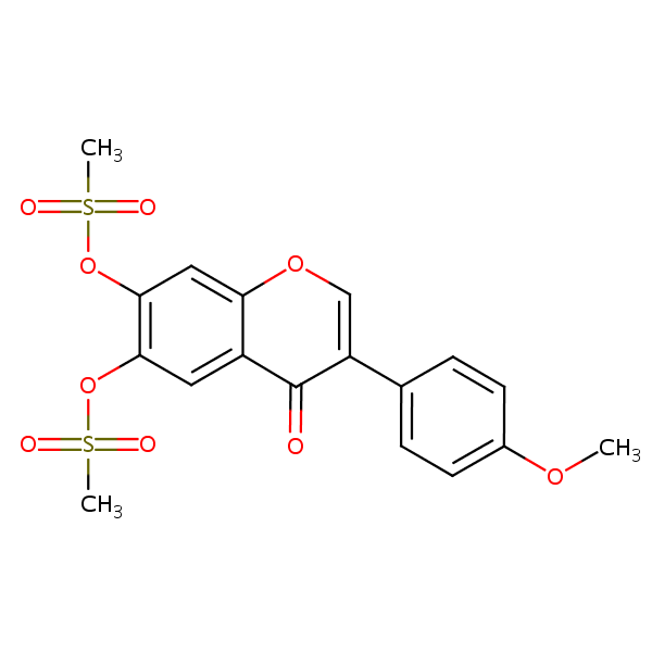 6,7-Bis(mesyloxy)-3-(4-methoxyphenyl)-4-benzopyrone | SIELC Technologies