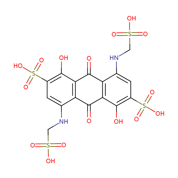 9,10-Dihydro-1,5-dihydroxy-9,10-dioxo-4,8-bis((sulphomethyl)amino ...